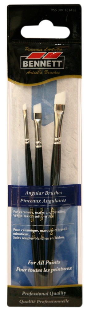 Bennett Professional Artist Angle Paint Brushes, 3-pk | Canadian Tire