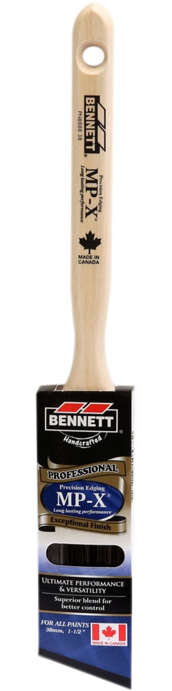 Bennett Pro MP-X Angle Paint Brush for Precision Edging, 1.5-in ...