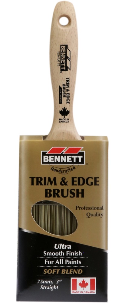 Bennett Soft Blend Flat Paint Brush for Doors and Trim, 3-in | Canadian ...