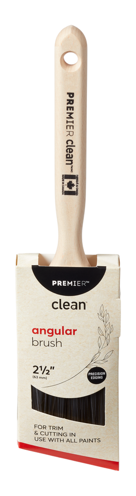 Premier Clean Angular 63 Paint Brush with Wood Handle, 2.5-in ...