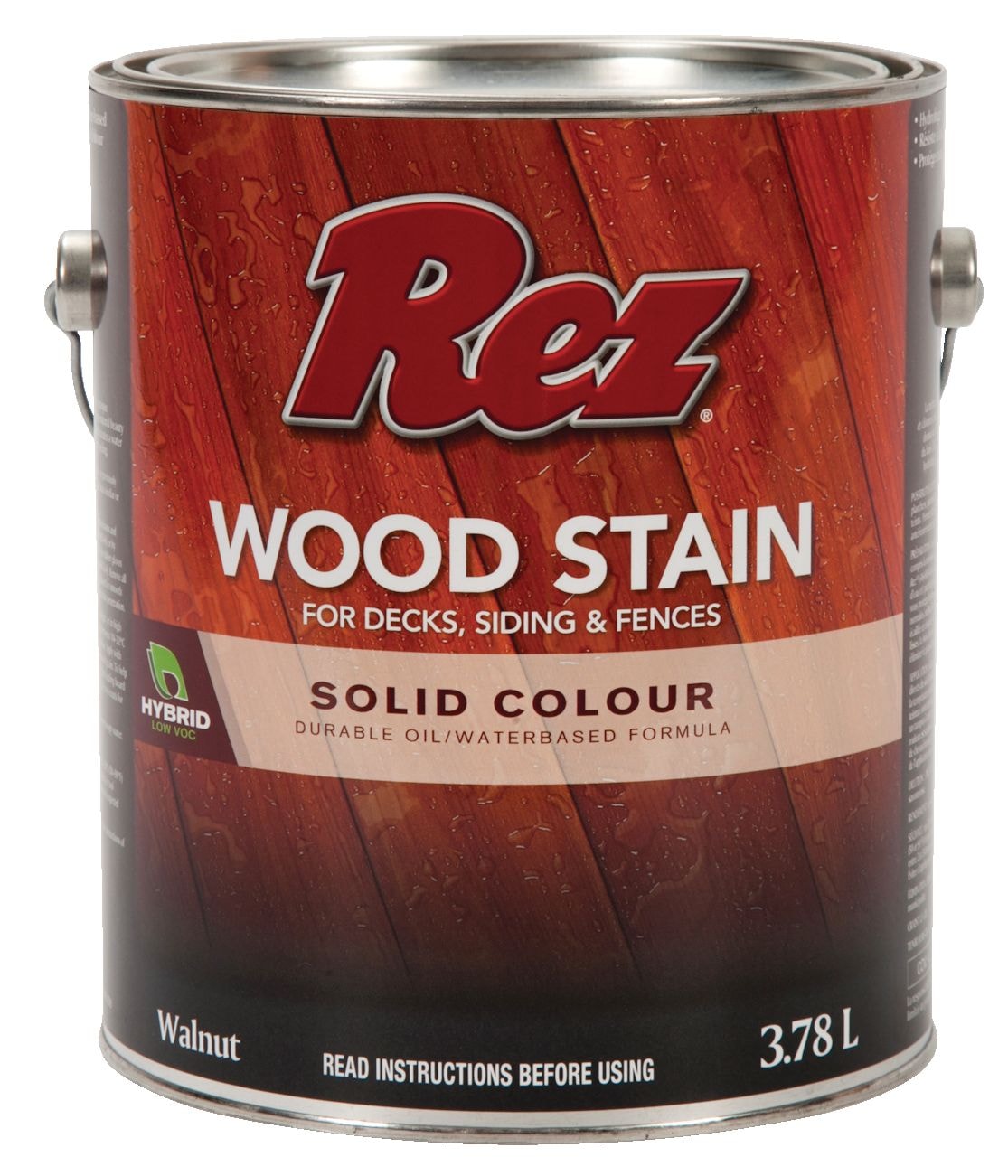 REZ Durable Oil/Water-Based Wood Stain For Decks, Siding & Fences ...