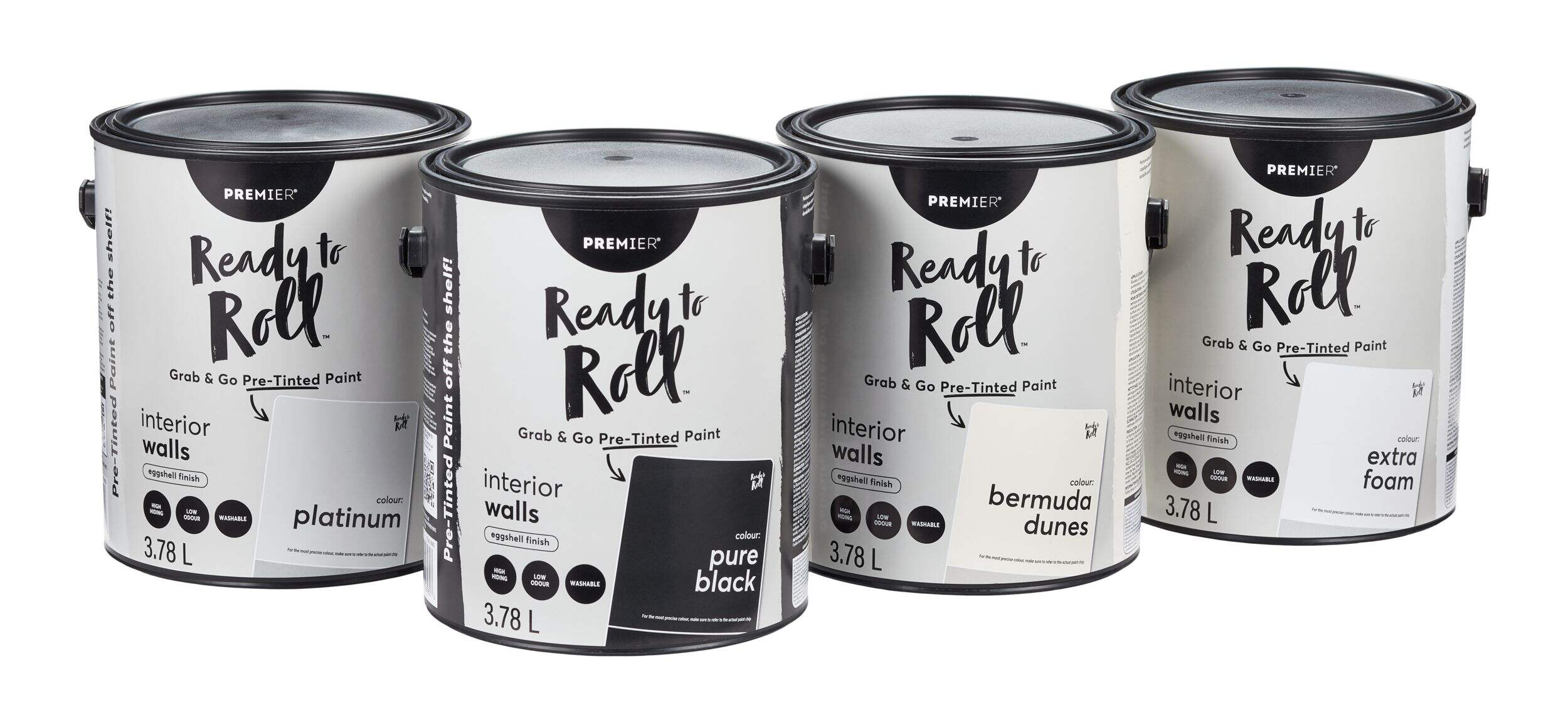 Premier Ready To Roll Interior Wall Paint, Eggshell, Pretinted, Extra Foam, 3.78-L/1-Gallon ...