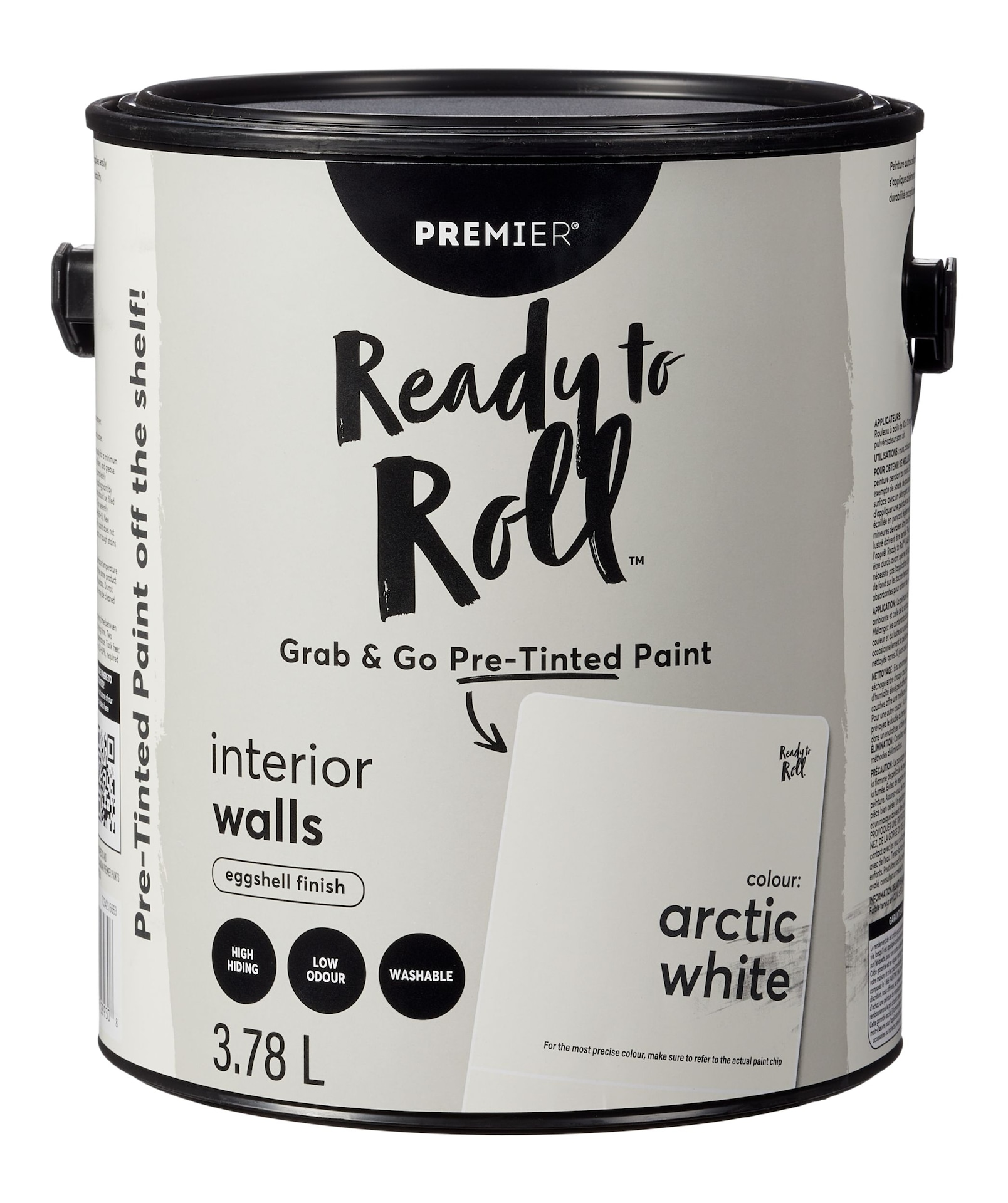 Premier Ready To Roll Interior Wall Paint, Eggshell, Pretinted, Arctic ...
