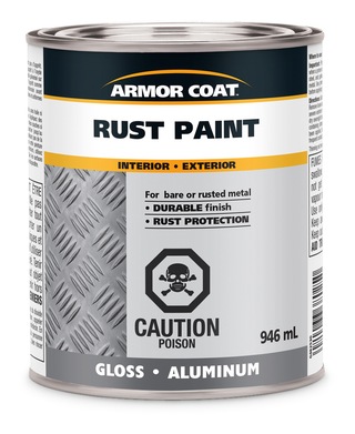 Armor Coat Interior/Exterior Rust Paint, Durable Finish w/Protection ...