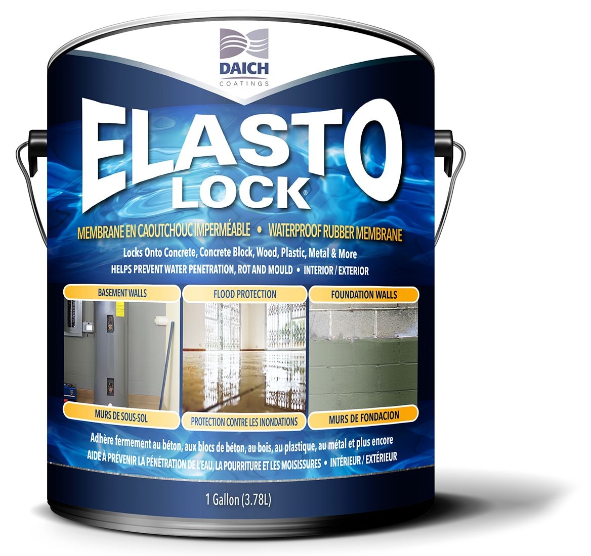 Daich Coatings Elasto-Lock Damp-Proof Rubber Membrane, 3.78-L/1-Gallon | Canadian Tire