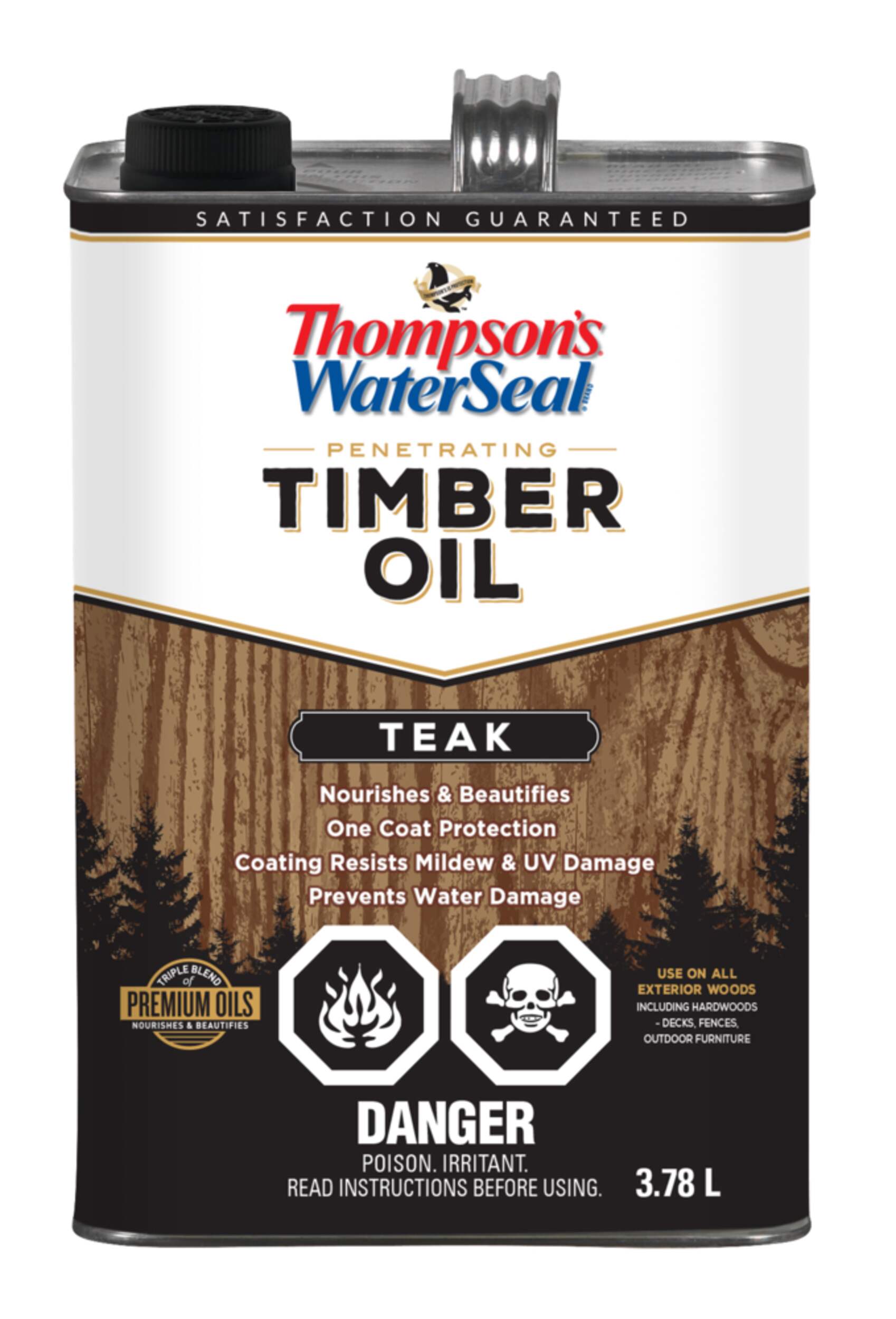 Thompson's® WaterSeal® Penetrating Exterior Wood Timber Oil, 3.78-L/1 ...