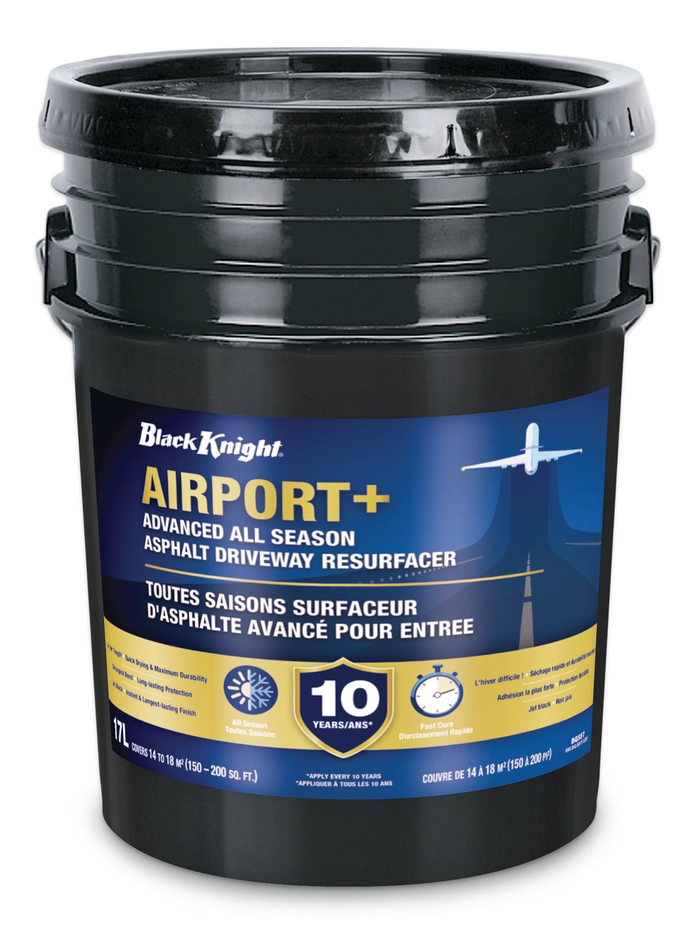 Black Knight 10 Year Advanced Asphalt Resurfacer, Rough Surfaces, 17-L ...
