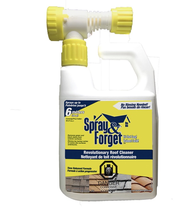 Spray & Forget Revolutionary Roof Cleaner & Stain Remover with Hose ...