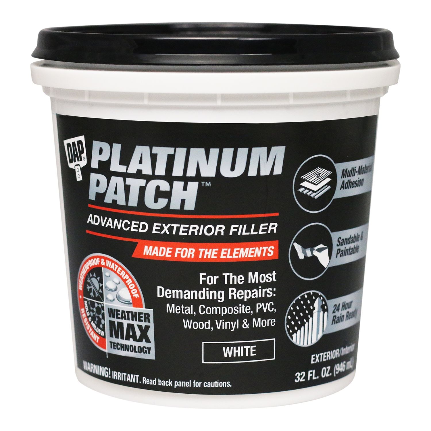 DAP Platinum Patch Advanced Exterior Filler, 946-ml | Canadian Tire