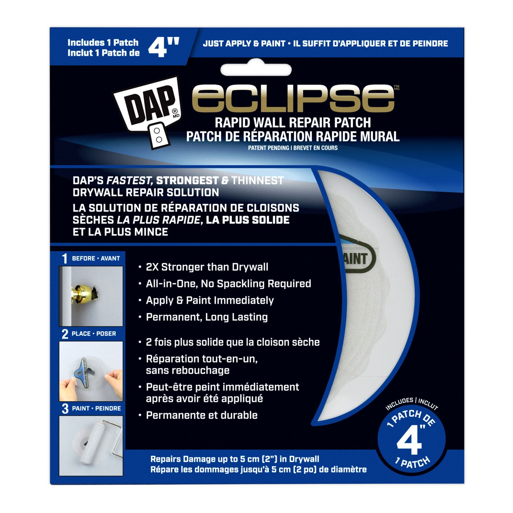 DAP Eclipse Rapid Wall Repair Patch, 6-in | Canadian Tire