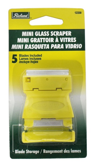 Richard Mini Glass Scraper with Single Edge Razor Blades, 6-pc ...