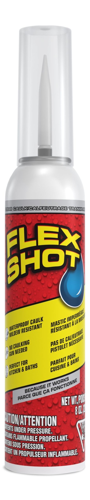 Flex Shot Thick Rubber Adhesive Sealant with Applicator, UV ...