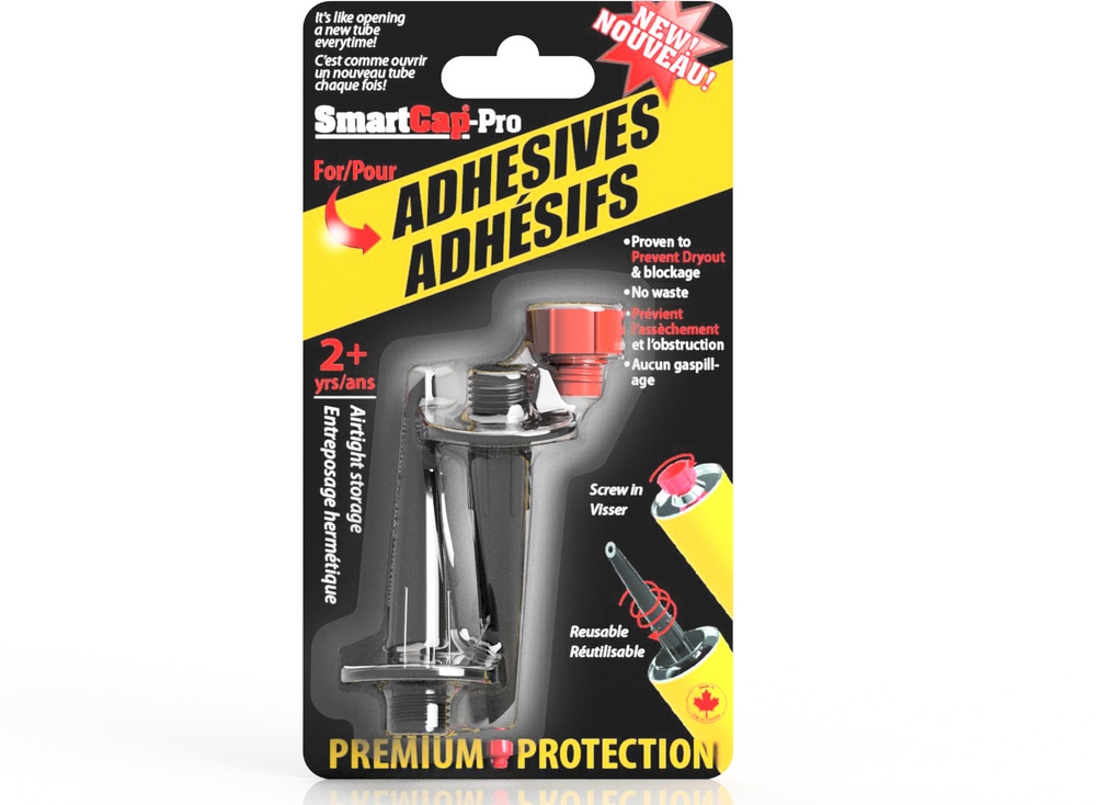 SmartCap Pro Reusable Adhesive Tube Cap & Applicator Tips, Air-Tight ...