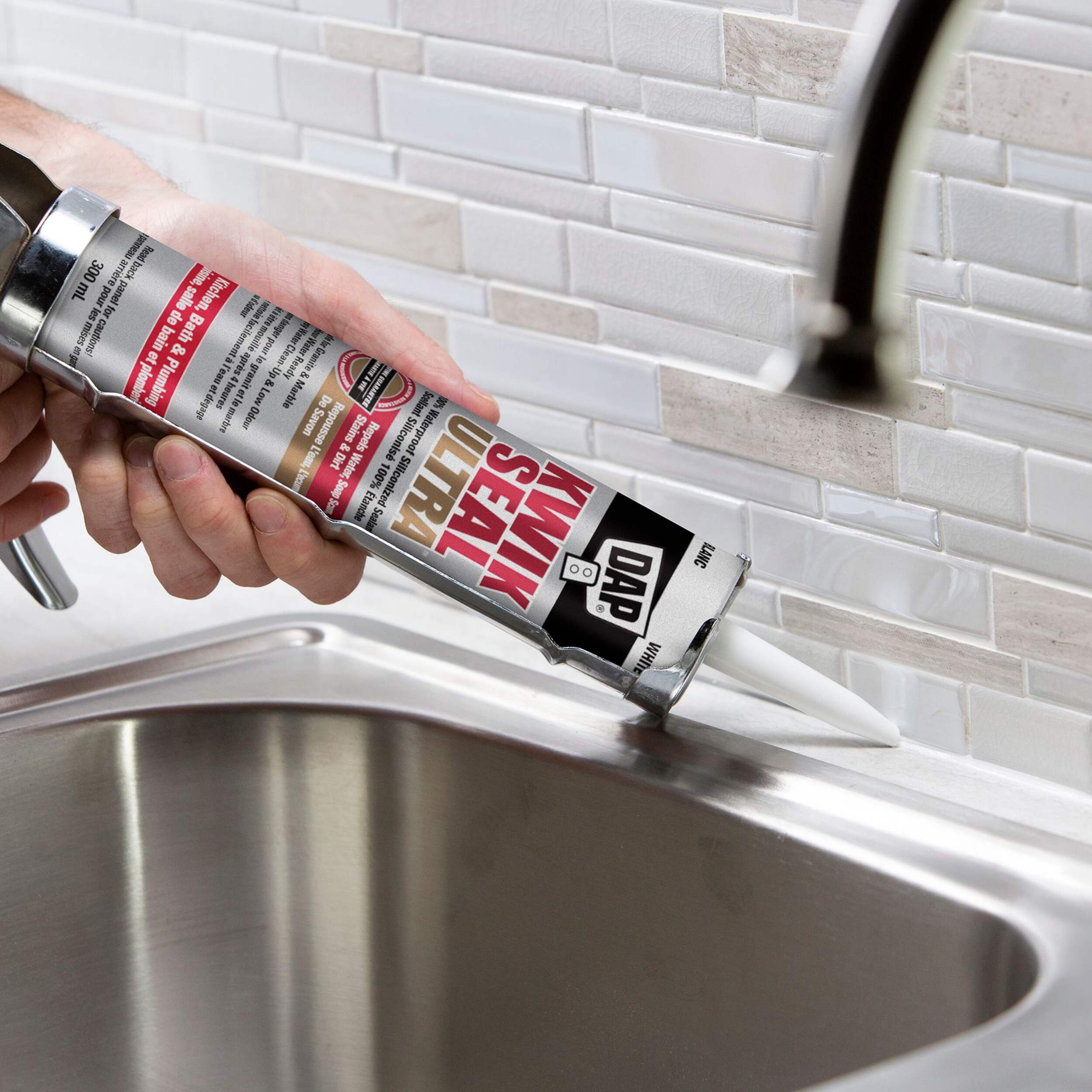 DAP Kwik Seal Ultra Kitchen, Bath & Plumbing Siliconized Sealant, Clear ...