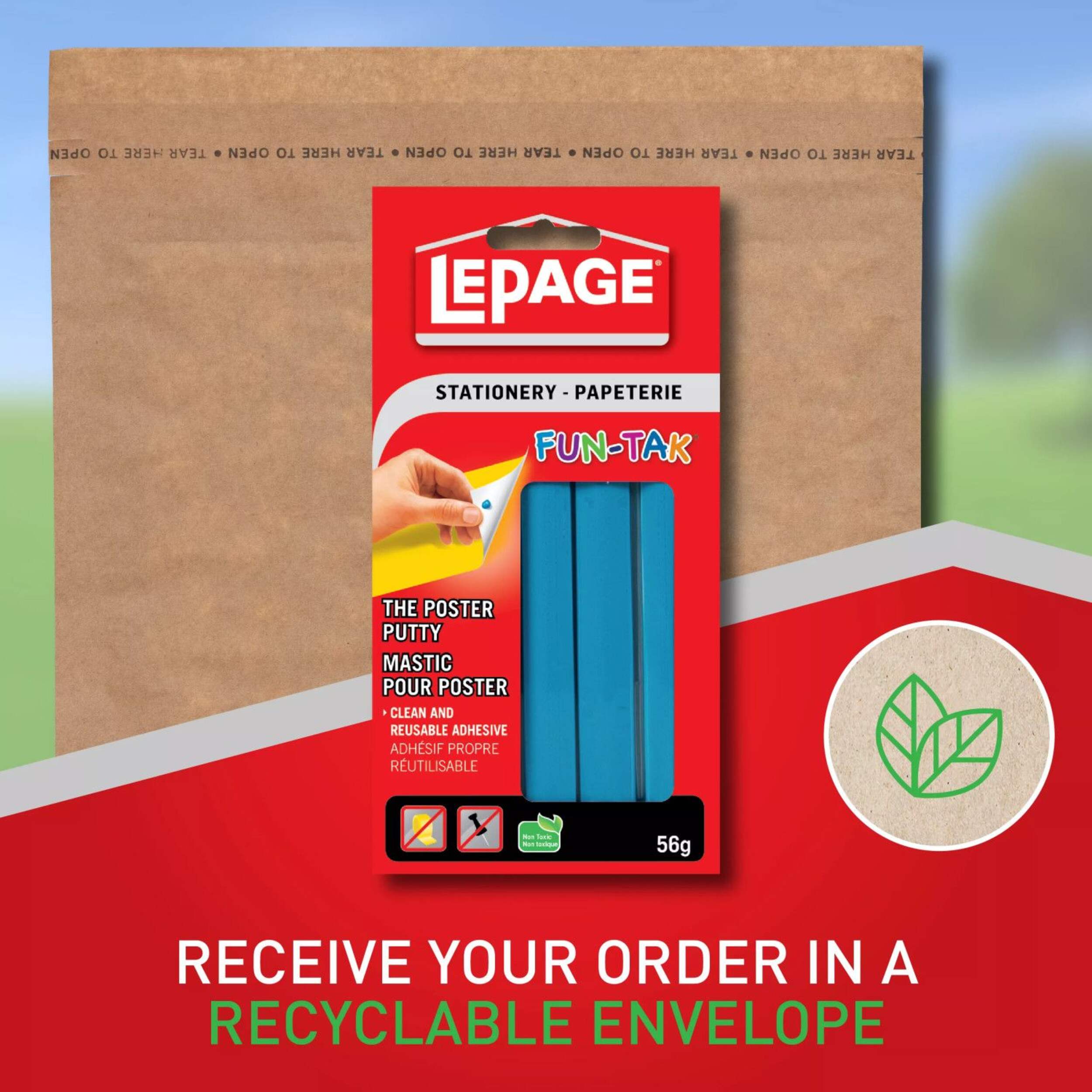 LePage Fun-Tak Sticky Tack Poster Putty, Removable, Reusable & Non ...