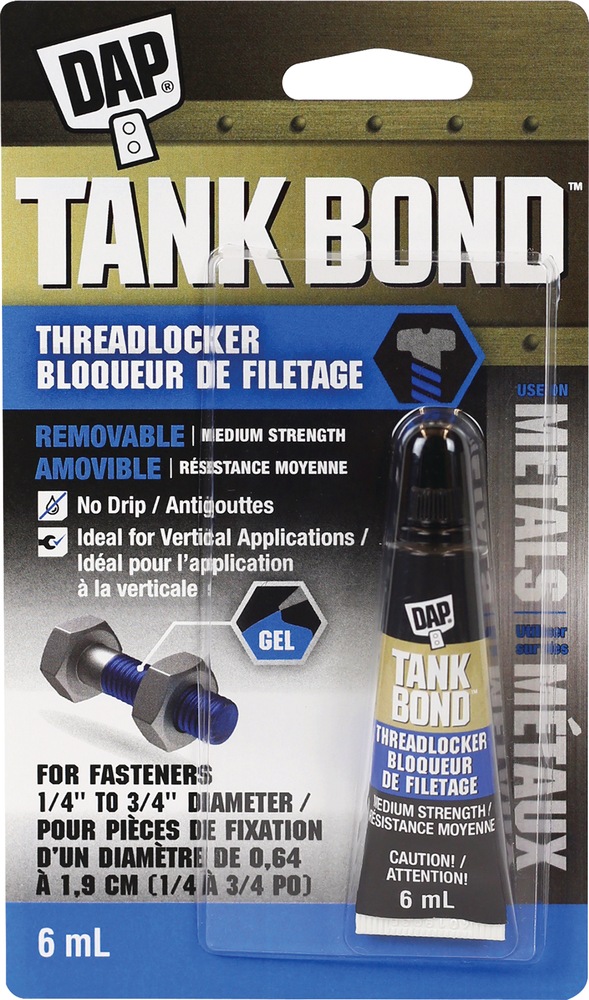 DAP Tank Bond Medium-Strength Threadlocker Glue Adhesive, Locks & Seals ...