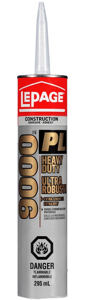 Colle de construction robuste tout usage LePage PL 9000, brun, 295 mL ...