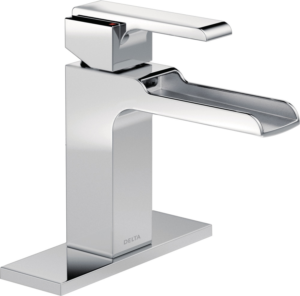 Delta Faucet Ara Single Handle Channel Spout 4-in Centerset Bathroom ...
