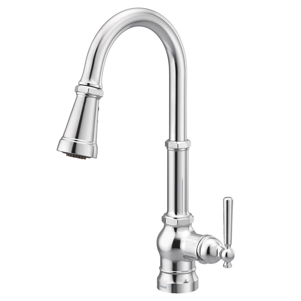 Moen® Paterson Single Handle High Arc Single Mount Pull Down Kitchen ...