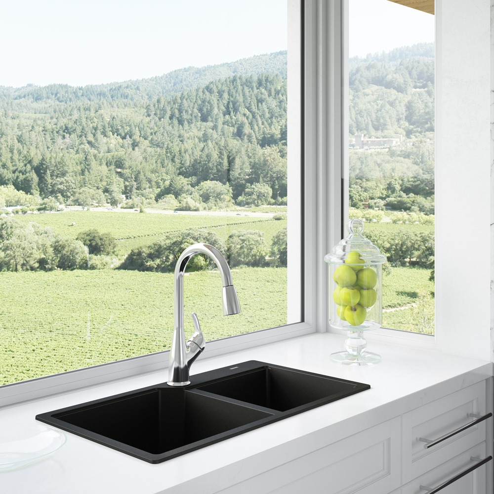 Évier simple en acier inoxydable Franke Kindred Brookmore, 33 po x 18 po | Canadian Tire