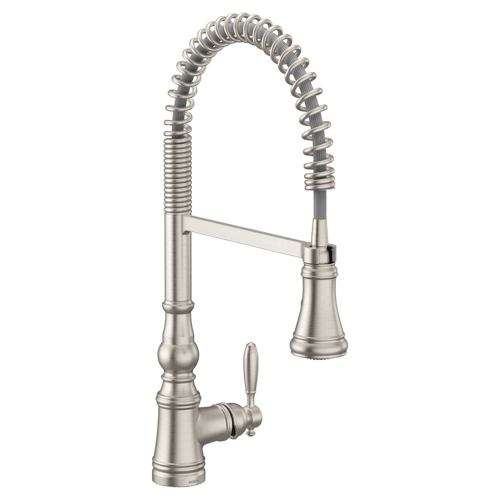 Moen® Weymouth Single Handle Spring Pull Down Spot-Resist Sprayer ...