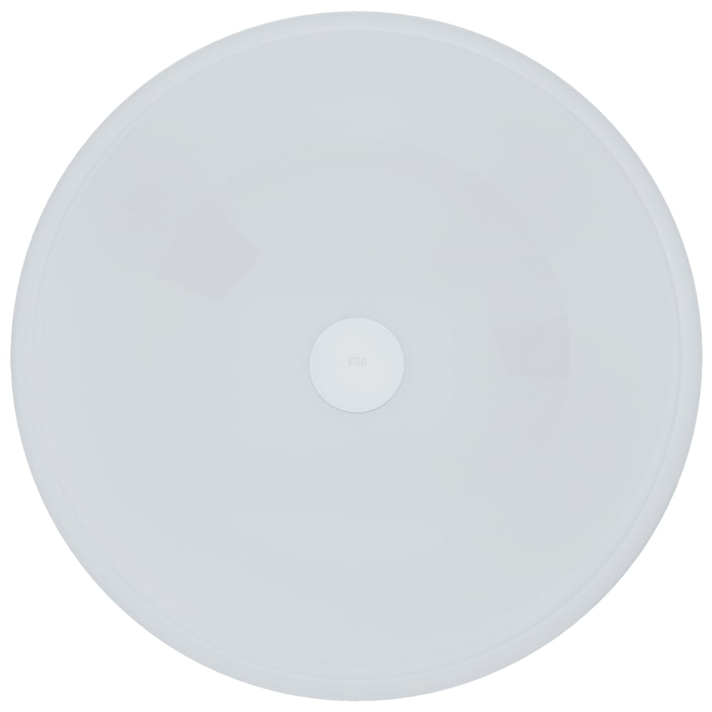 VIGO Glass Round Vessel Bathroom Sink/Basin with Rounded Edges & Deep ...