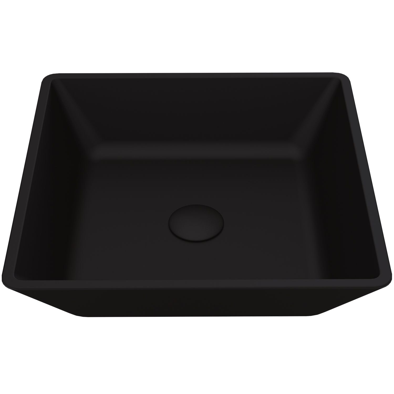 VIGO Roma Glass Square Vessel Bathroom Sink/Basin with Rounded Edges ...