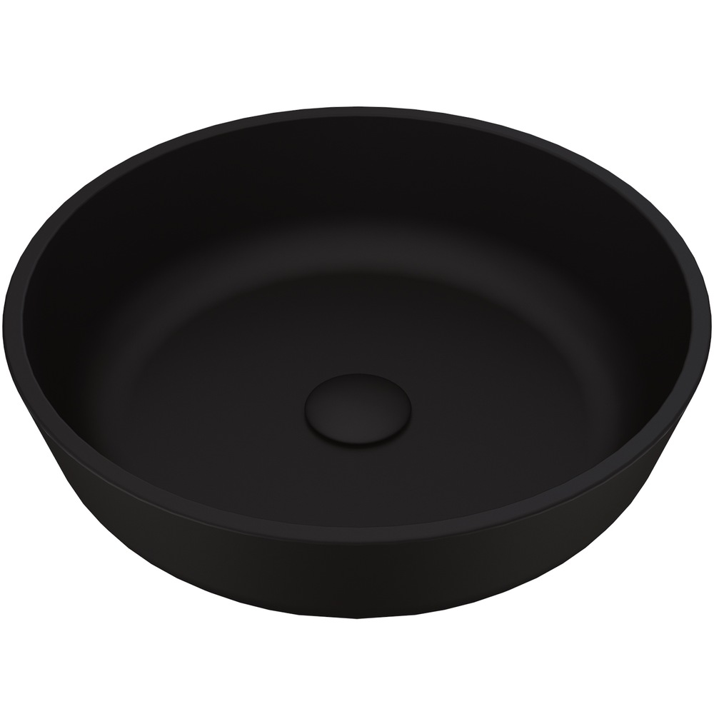 VIGO Modus Glass Round Vessel Bathroom Sink/Basin with Rounded Edges ...