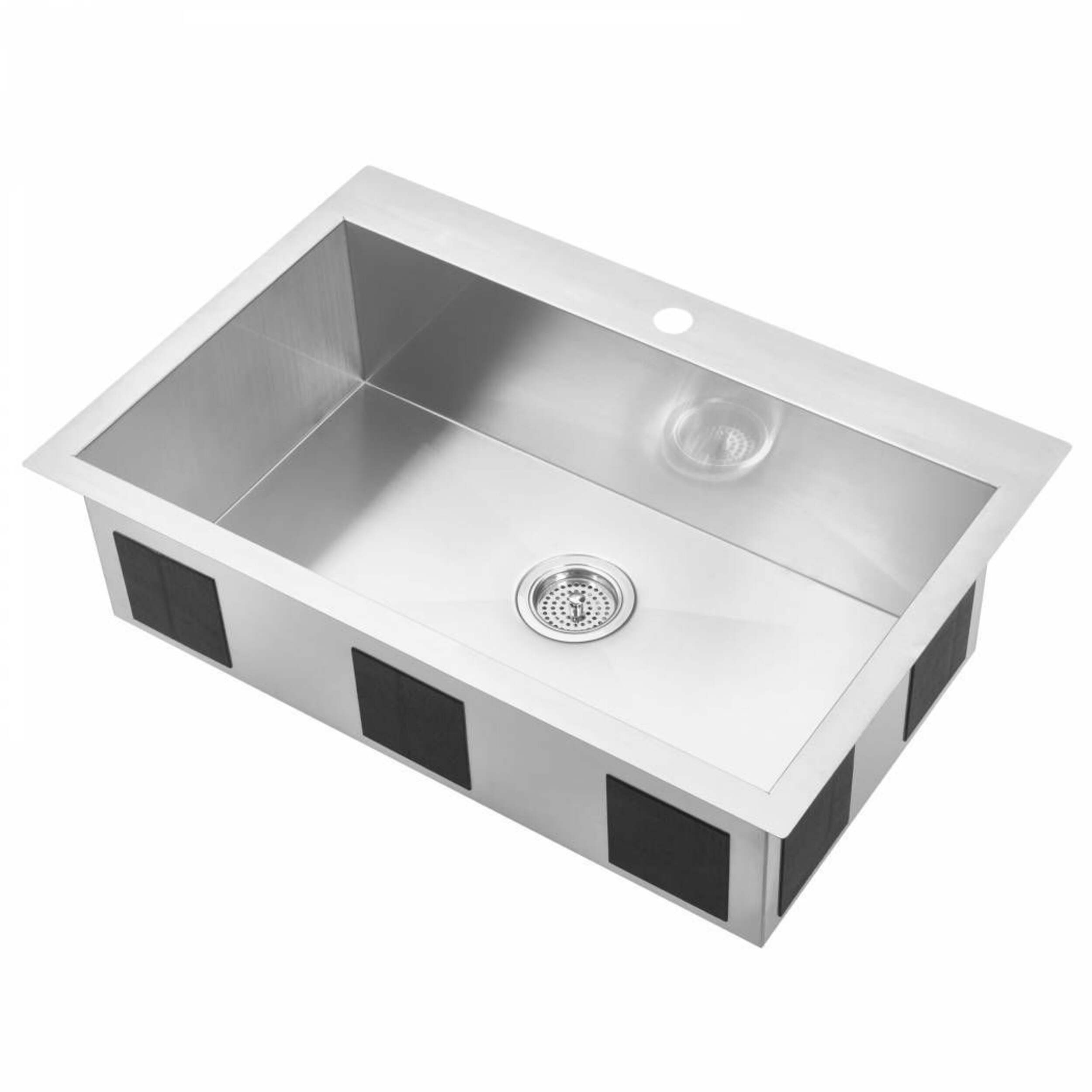 Artika Prime Top/Undermount Stainless Steel Single Bowl Kitchen Sink ...