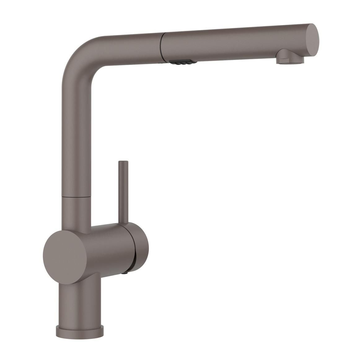 Blanco Linus Low Arc Pull-Out Dual-Spray Kitchen Faucet, Volcano Grey ...