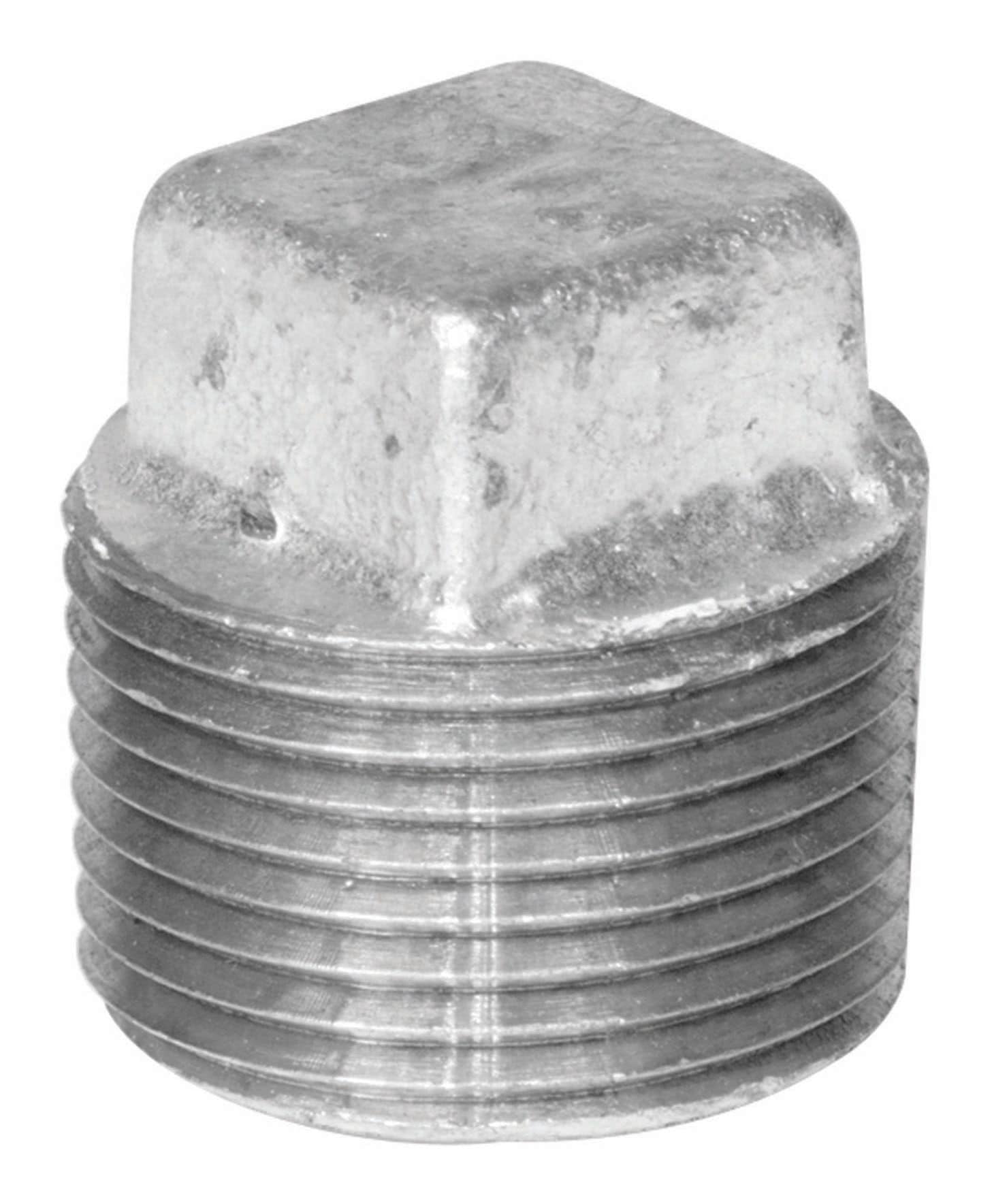 Aqua-Dynamic Galvanized Iron Fitting Plug, Male Pipe Thread, 1/2-in ...