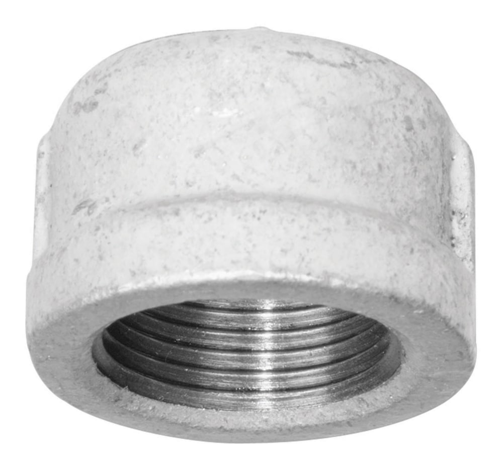 Aqua-Dynamic Galvanized Grey Steel Fitting Cap, Female Pipe Thread, 1/4 ...