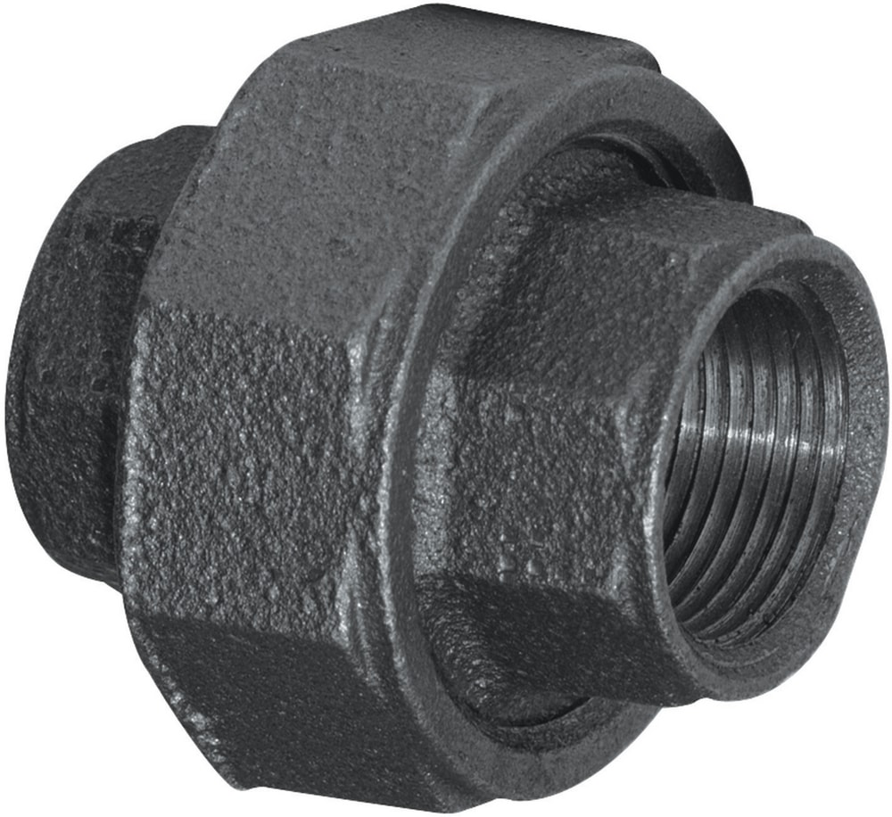 Raccord union en fer galvanisé Aqua-Dynamic, noir, filetage mâle, 3/4 po | Canadian Tire