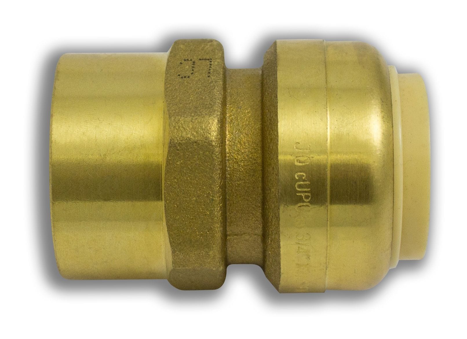Waterline Push N’ Connect Female Brass Adapter, 3/4-in | Canadian Tire
