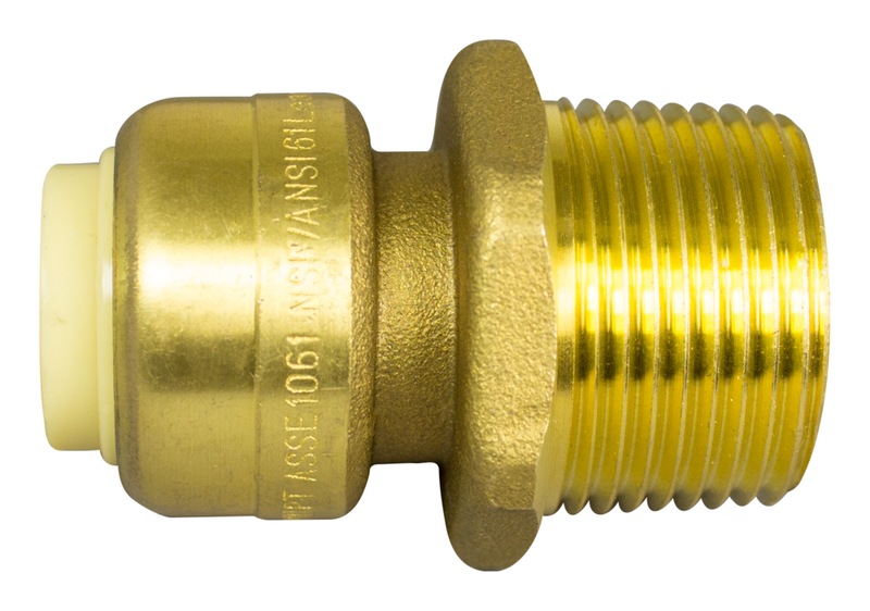 Waterline Push N' Connect Male Pipe Thread Adapter, 1/2 x 3/4-in ...