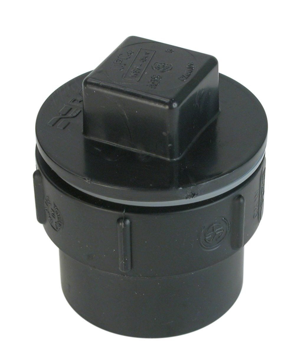 Bow ABS Clean-Out Adapter with Plug & Gasket For Sewer and Drainage ...