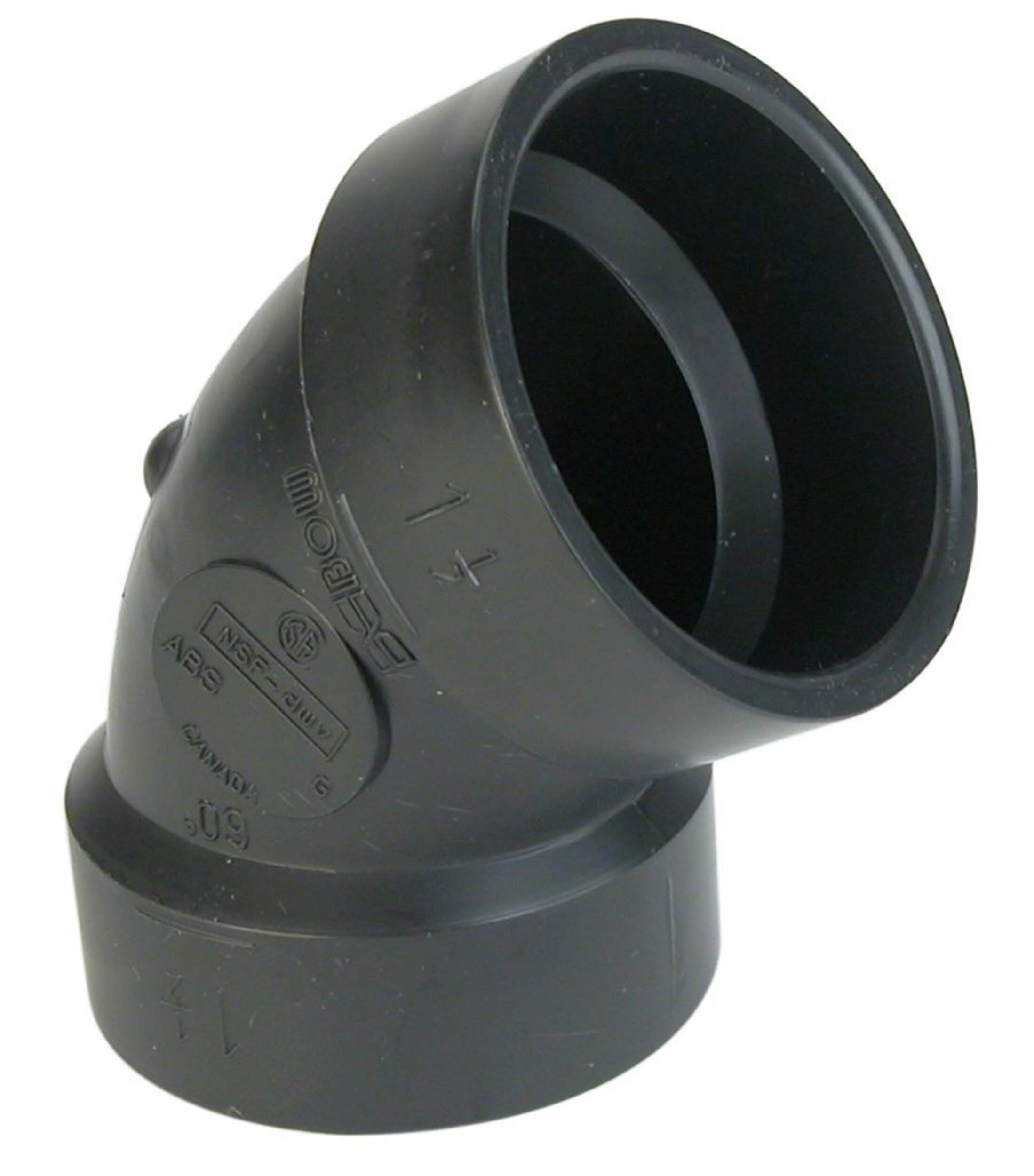 Bow ABS/DWV 60-Degree Elbow Fitting, Black, 1-1/2-in | Canadian Tire