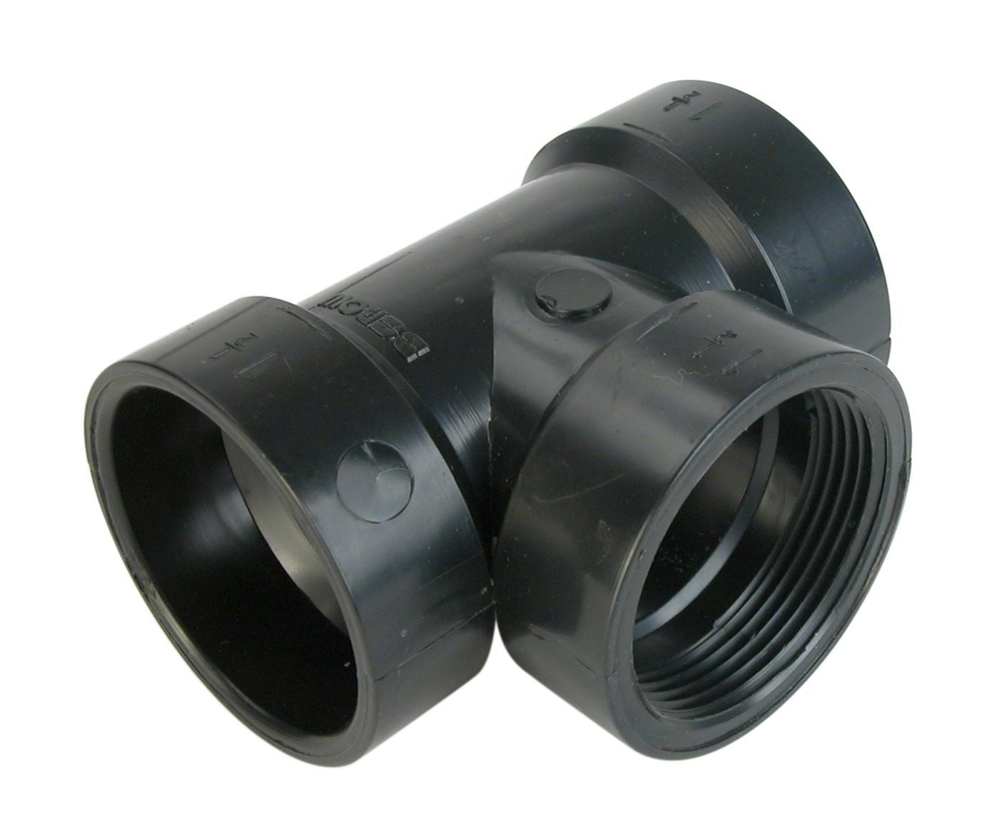 Bow ABS Clean-Out Tee For Sewer and Drainage Fitting, 1-1/2-in ...