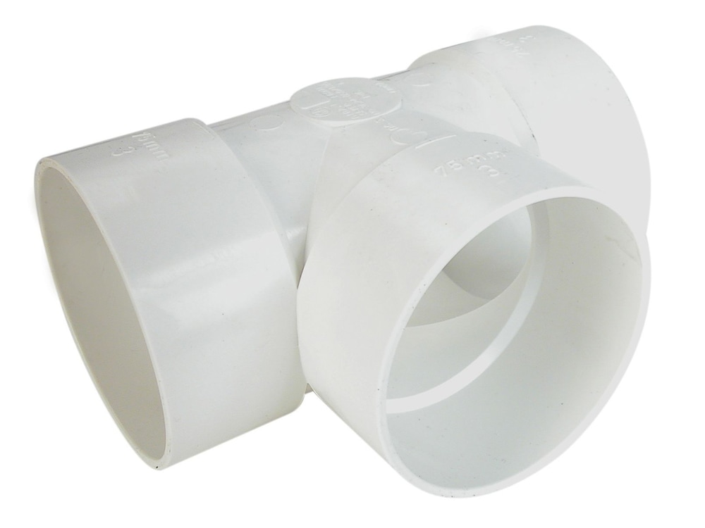 Bow PVC Straight Tee for Sewer and Drainage Fitting, White, Assorted ...