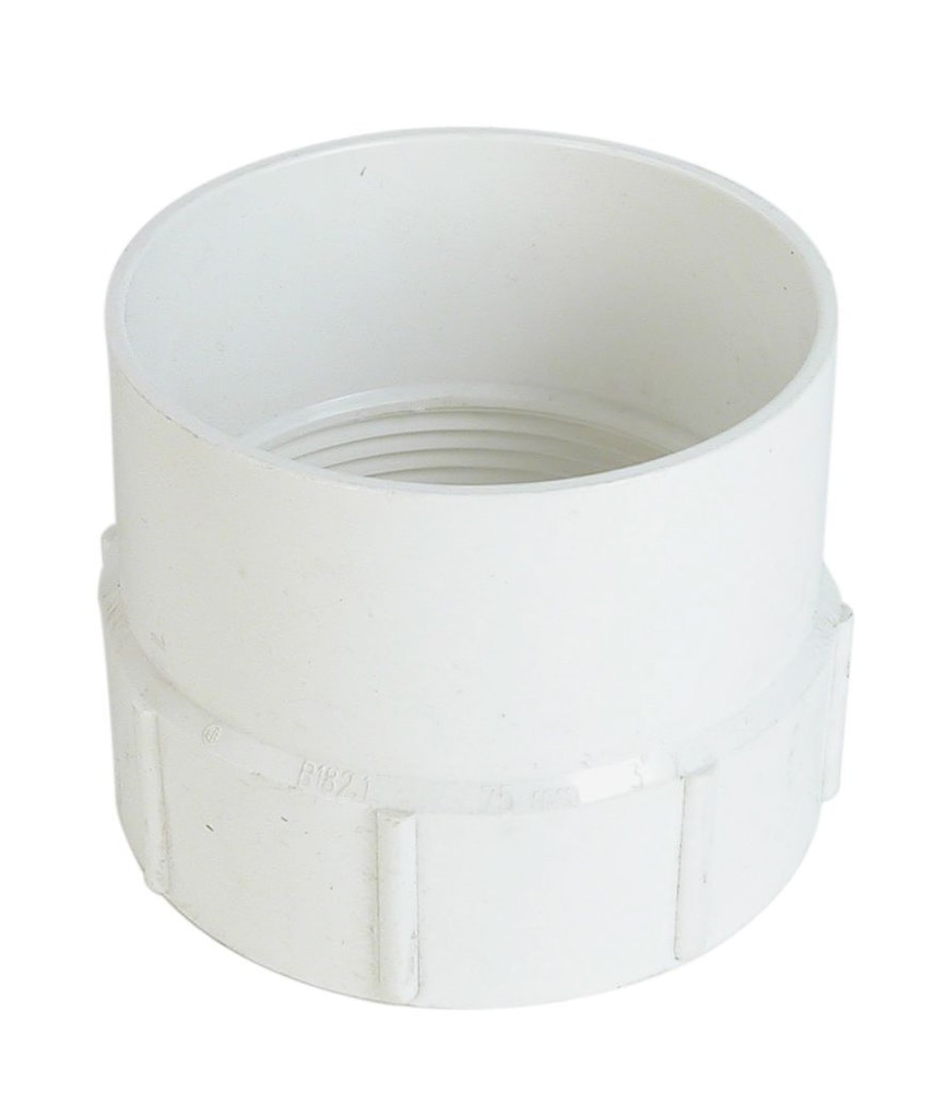 Bow PVC Female Adapter for Sewer and Drainage Fitting, White, 4-in ...