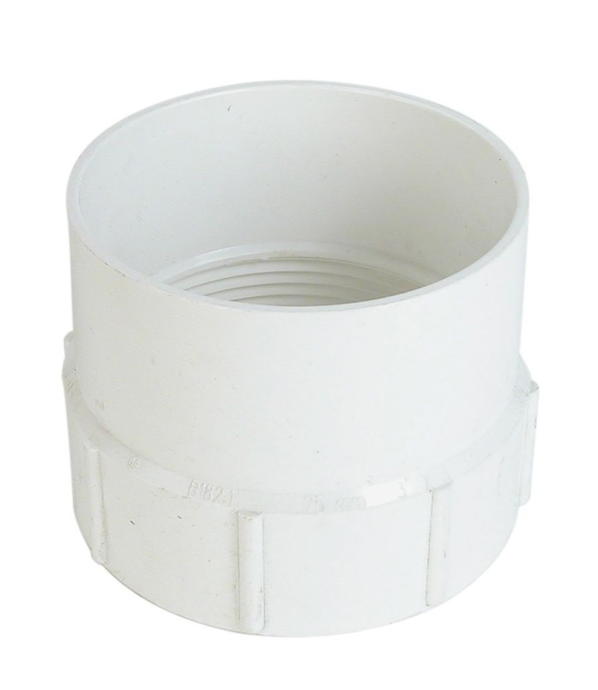 Bow PVC Female Adapter for Sewer and Drainage Fitting, White, 4-in ...