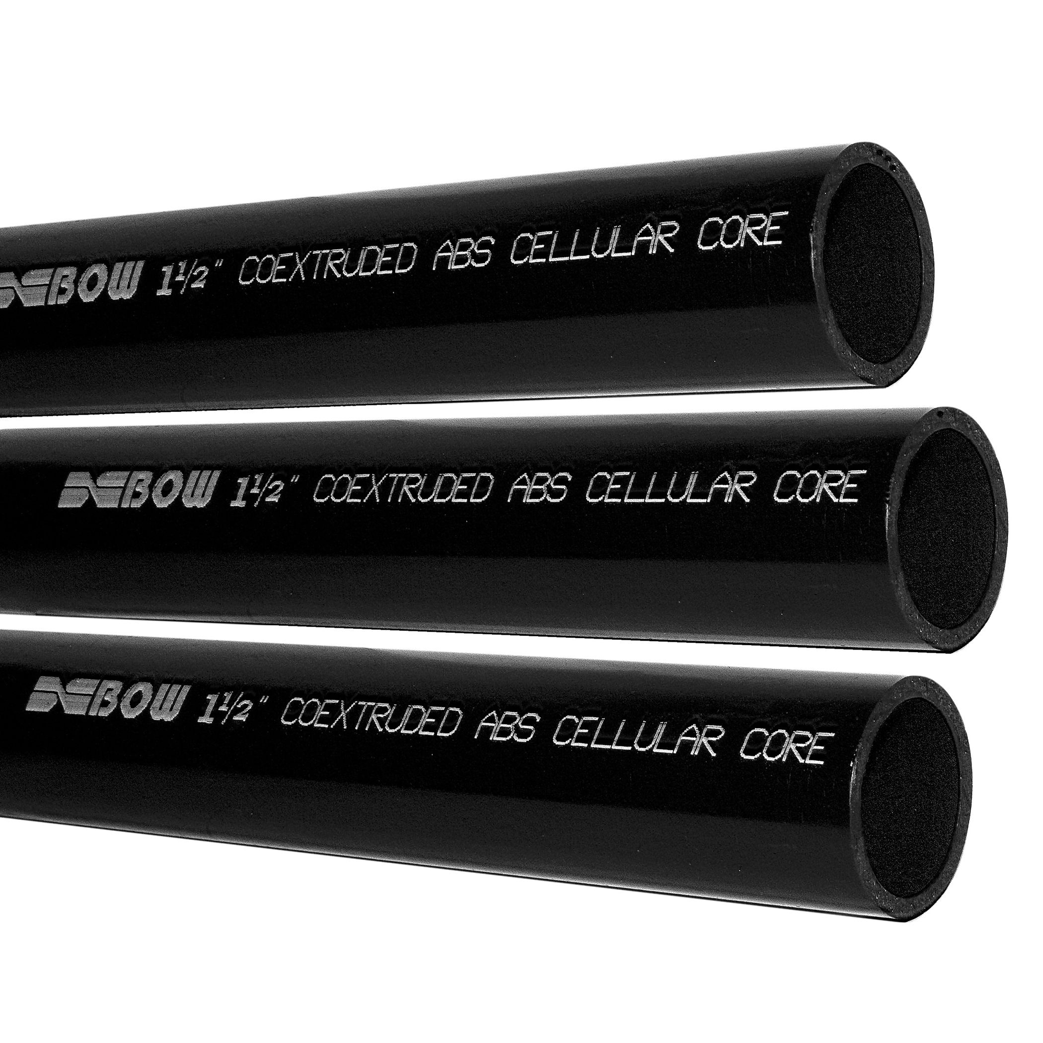 Bow ABS Cell Core Foam Pipe with Corrosion Resistance, 1-1/2-in x 6-ft ...