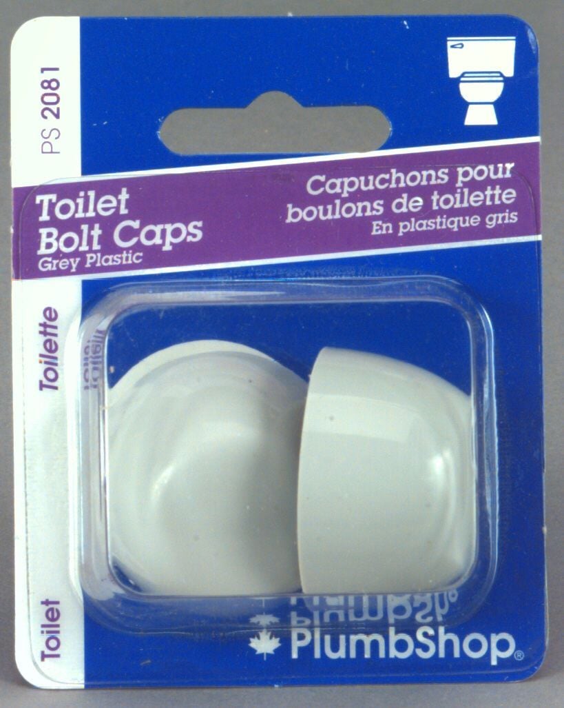Plumbshop Toilet Bolt Caps, Grey, 2-pk | Canadian Tire