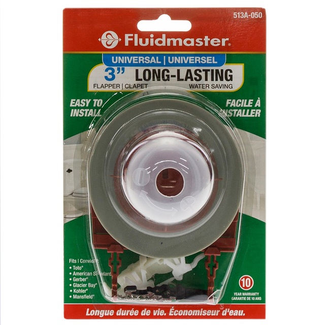 Fluidmaster Universal Adjustable Toilet Flapper, 3-in Diameter ...