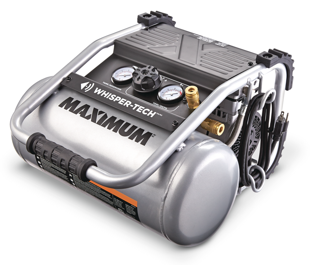 Compresseur d'air portatif ultra silencieux MAXIMUM de 4 gallons avec ...
