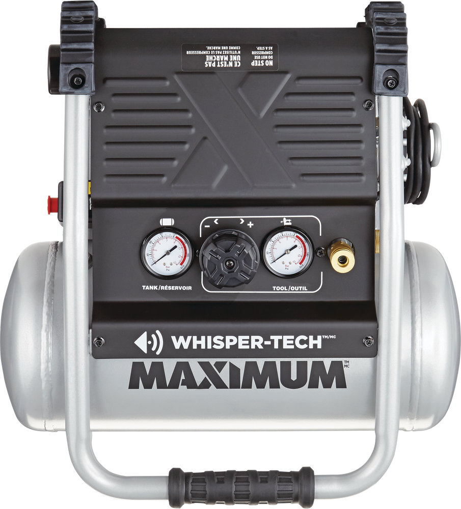 Compresseur d'air portatif ultra silencieux MAXIMUM de 4 gallons avec ...