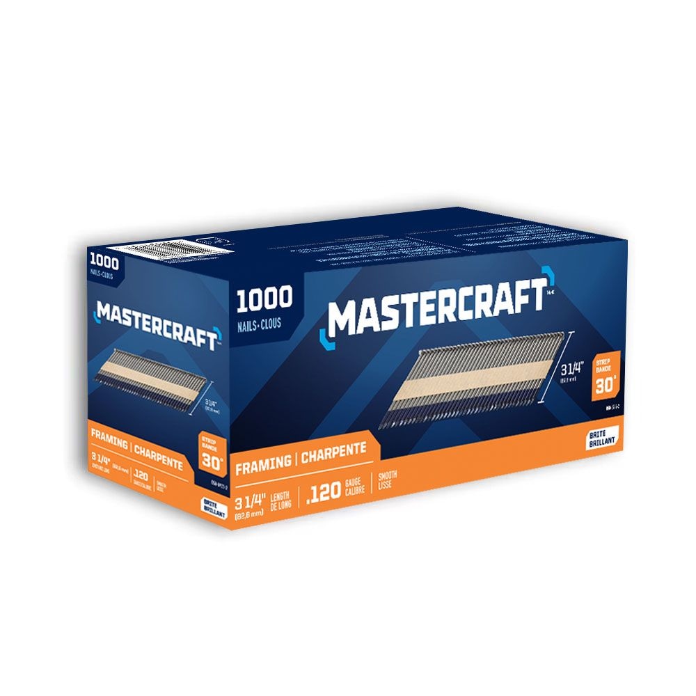 Mastercraft Framing Nails, 30D, 3-1/4-in, 1000-pc | Canadian Tire