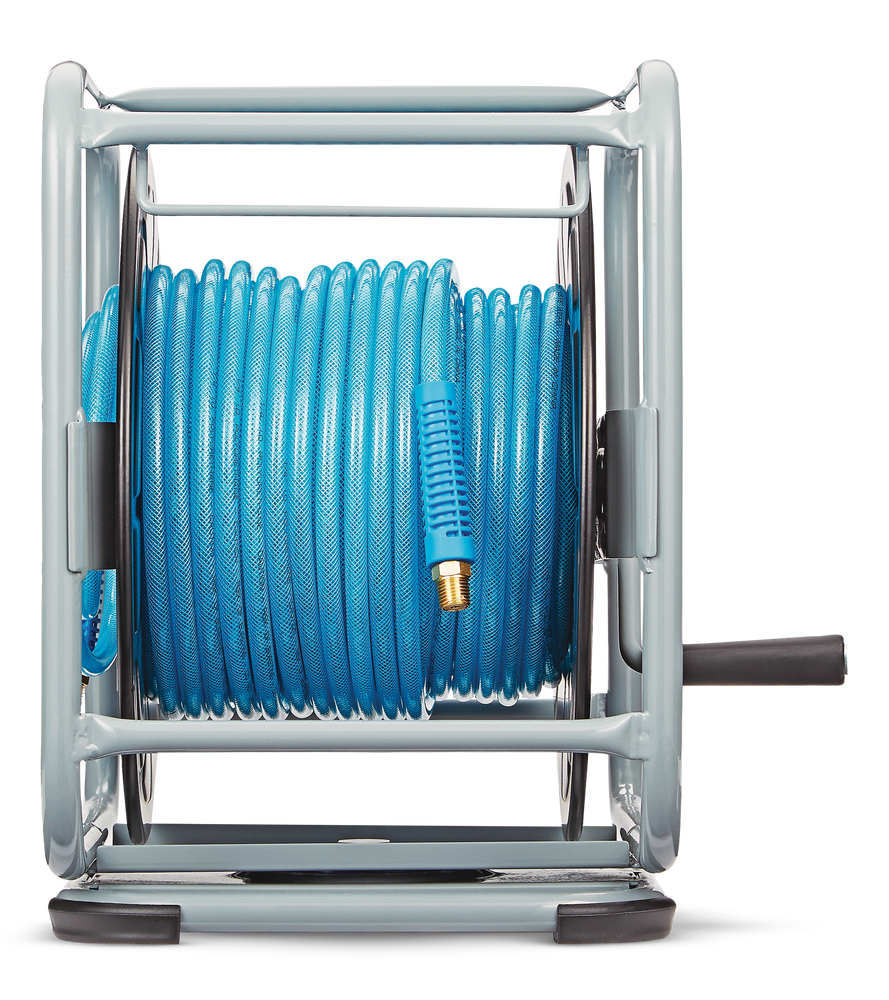MAXIMUM Metal Rubber Air Hose Reel With 360 Turn 1 4 in X 100 ft