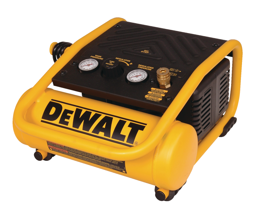 DEWALT 1-Gallon Oil-Free Portable Electric Trim Air Compressor, 135 PSI ...