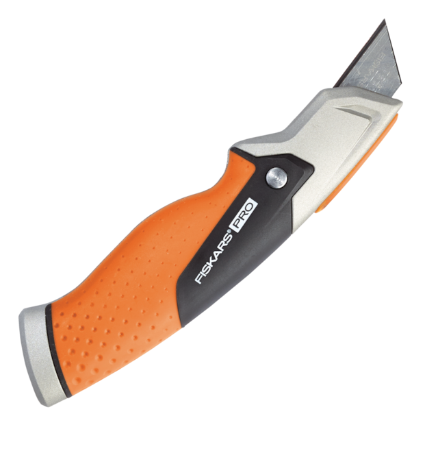 Fiskars Pro Fixed Blade Utility Knife, Black/Orange | Canadian Tire